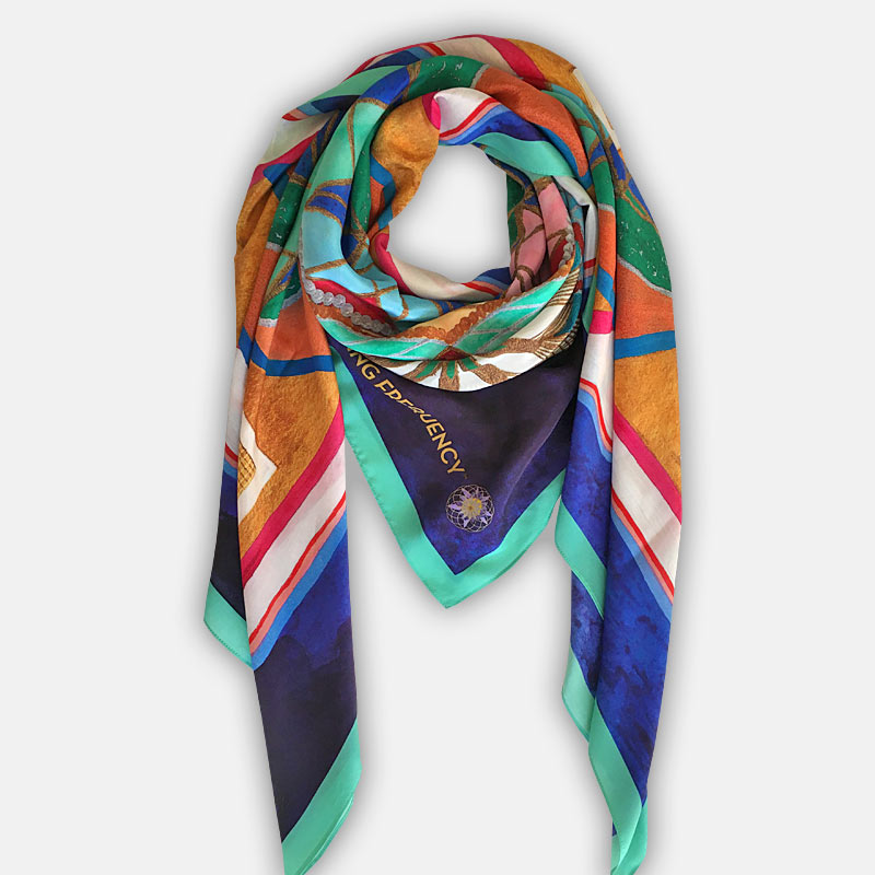Heart of Love Silk Scarf - Crystal Wings Healing Art