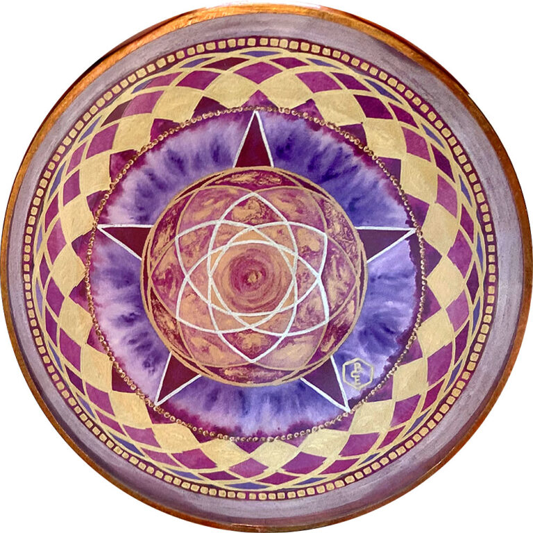 Ray 1: Sapphire Blue Wholeness Disc - Crystal Wings Healing Art