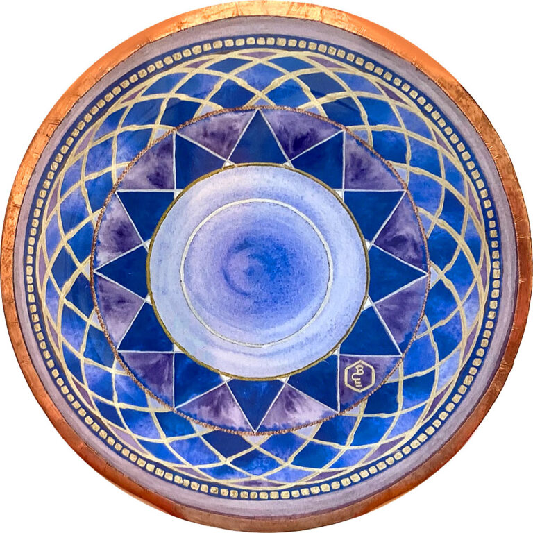 Ray 1: Sapphire Blue Wholeness Disc - Crystal Wings Healing Art