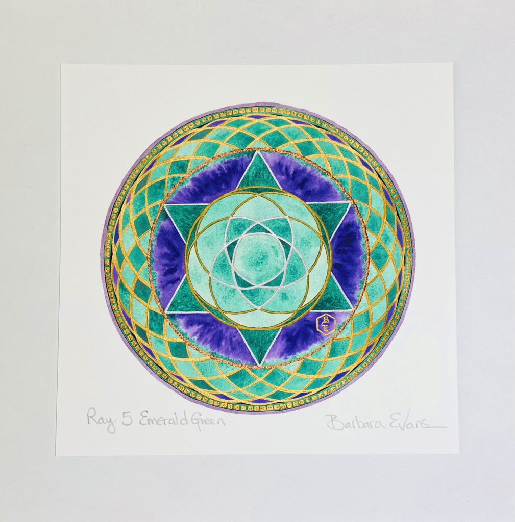 5th Ray: Emerald Green - Crystal Wings Healing Art